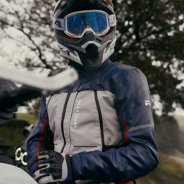 Richa Infinity 3 Adventure Jkt BLUE/RED - Lamba Motorcycles